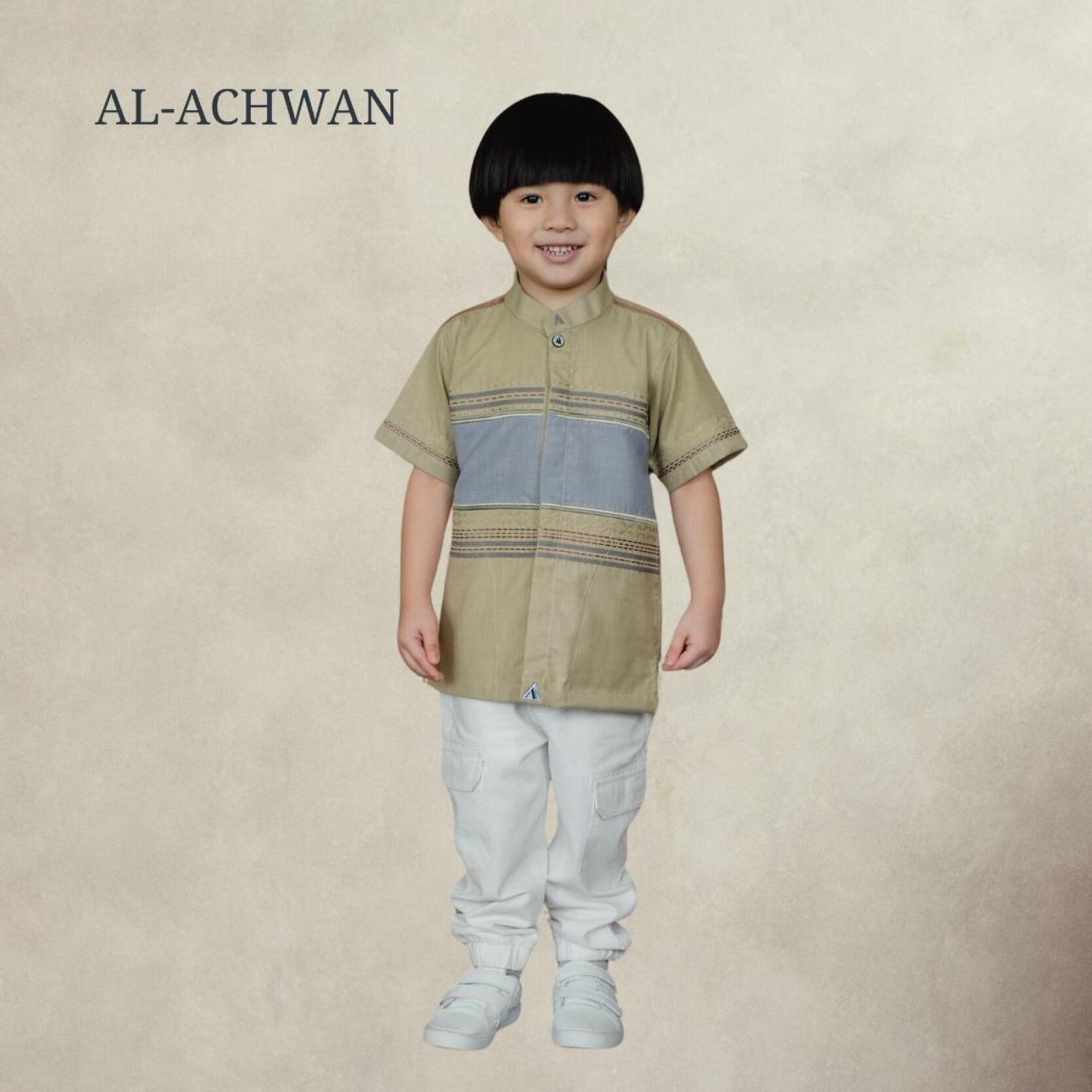 Al-Achwan - Fahad Lime Mix Grey Kids