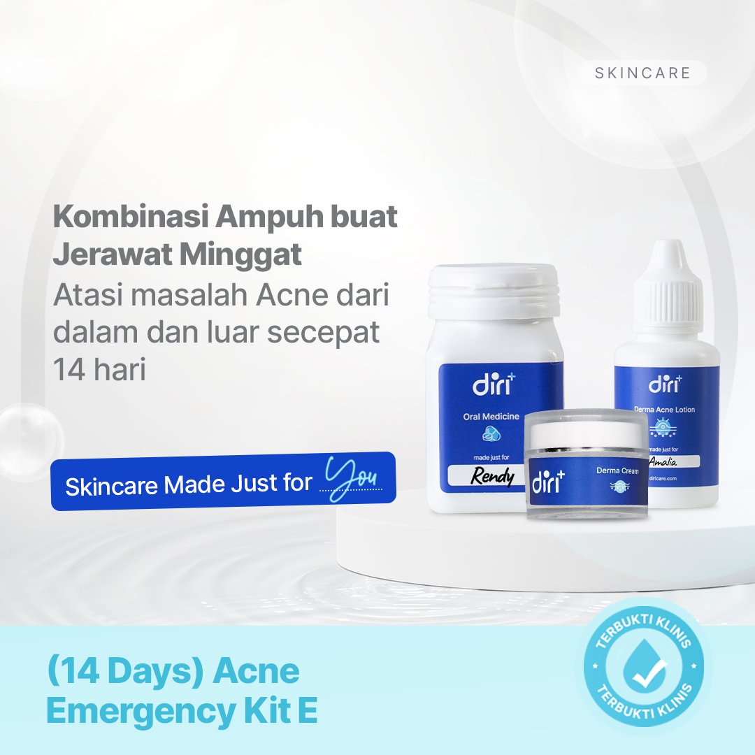 (14 days) Acne Emergency Kit E Kegunaan, Efek Samping, Dosis dan Aturan ...