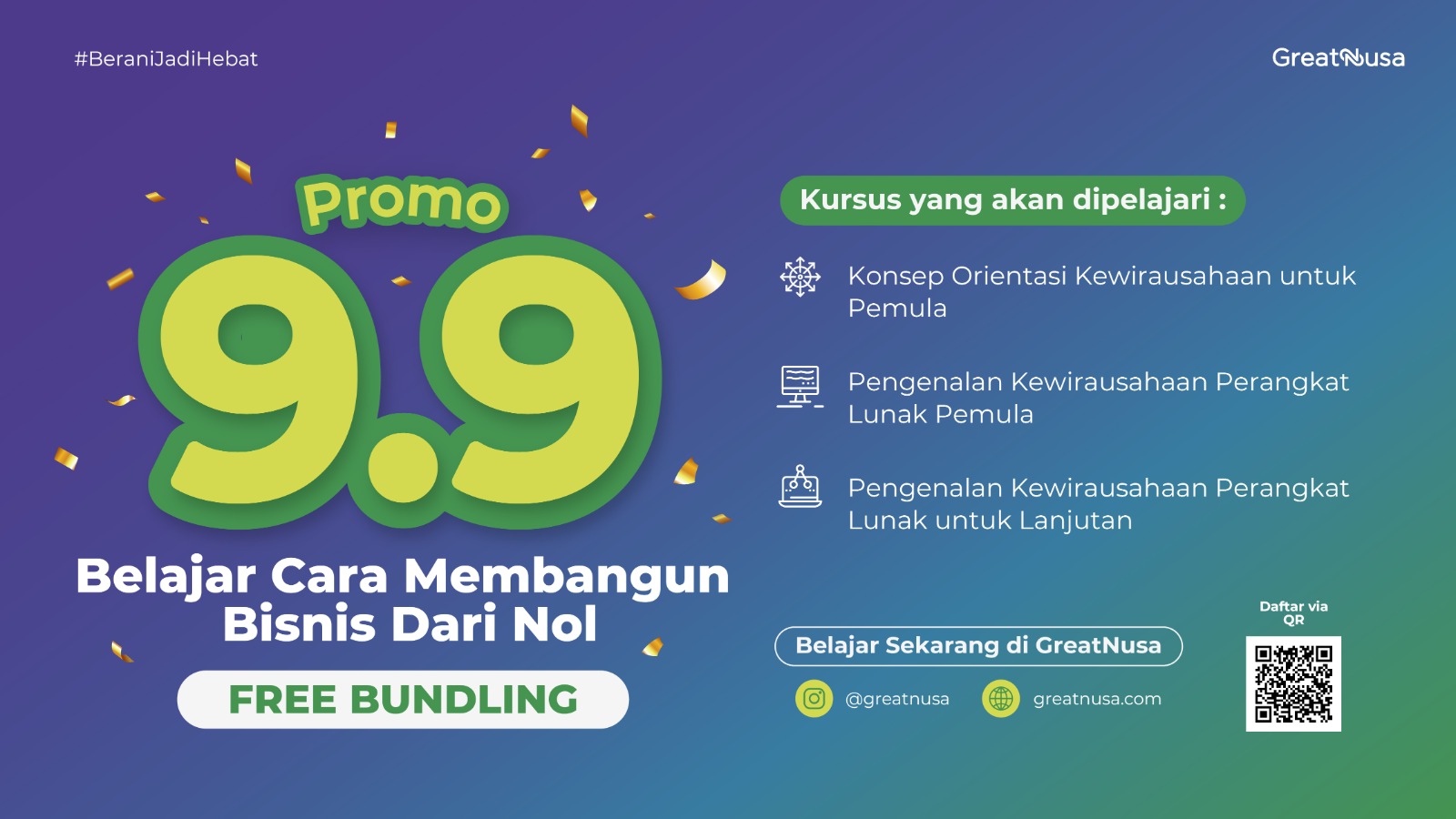 Promo Bundling - Cara Membangun Bisnis dari Nol - GreatNusa
