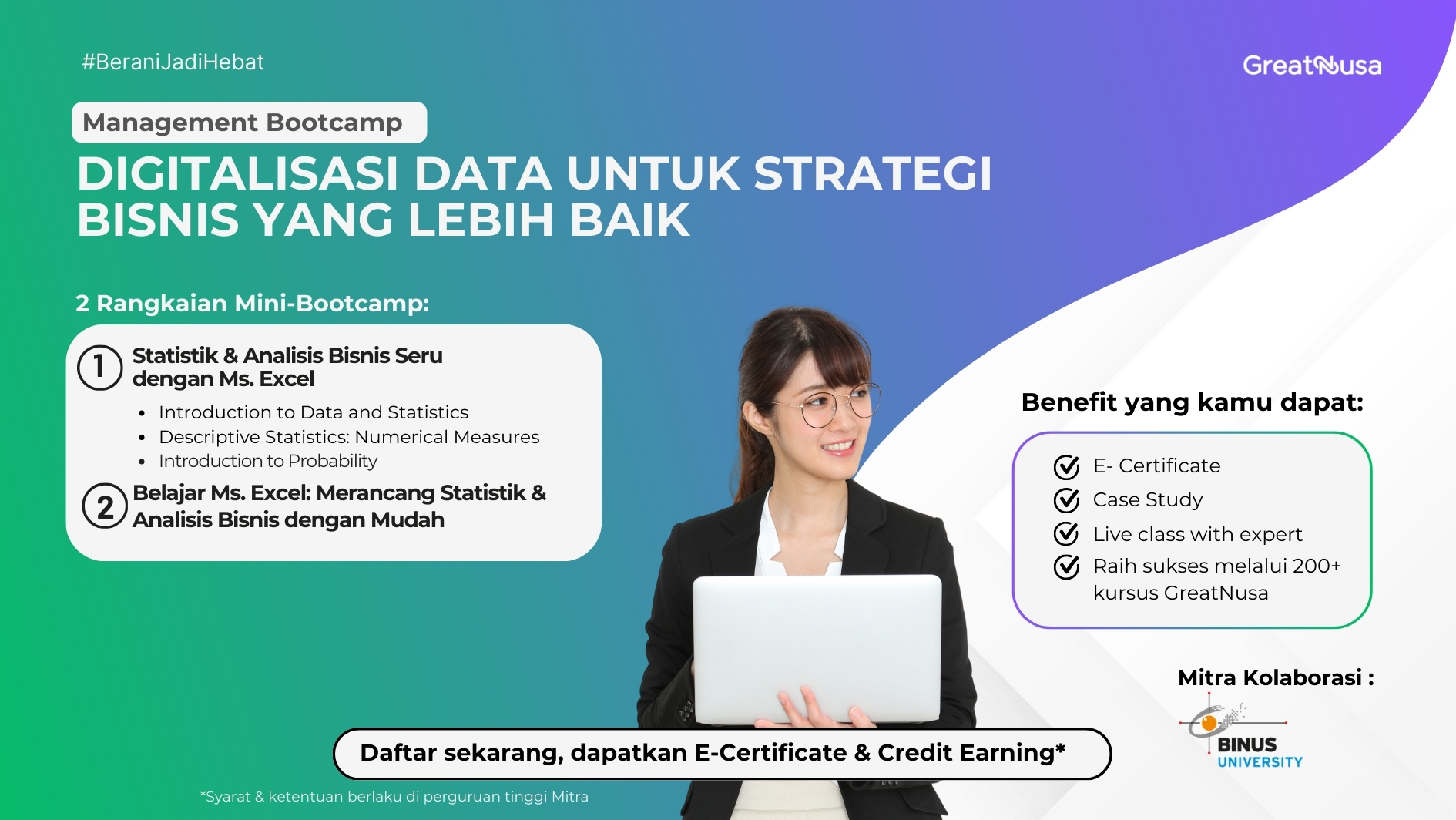 Management Bootcamp - Digitalisasi Data Untuk Strategi Bisnis Yang Lebih Baik - GreatNusa