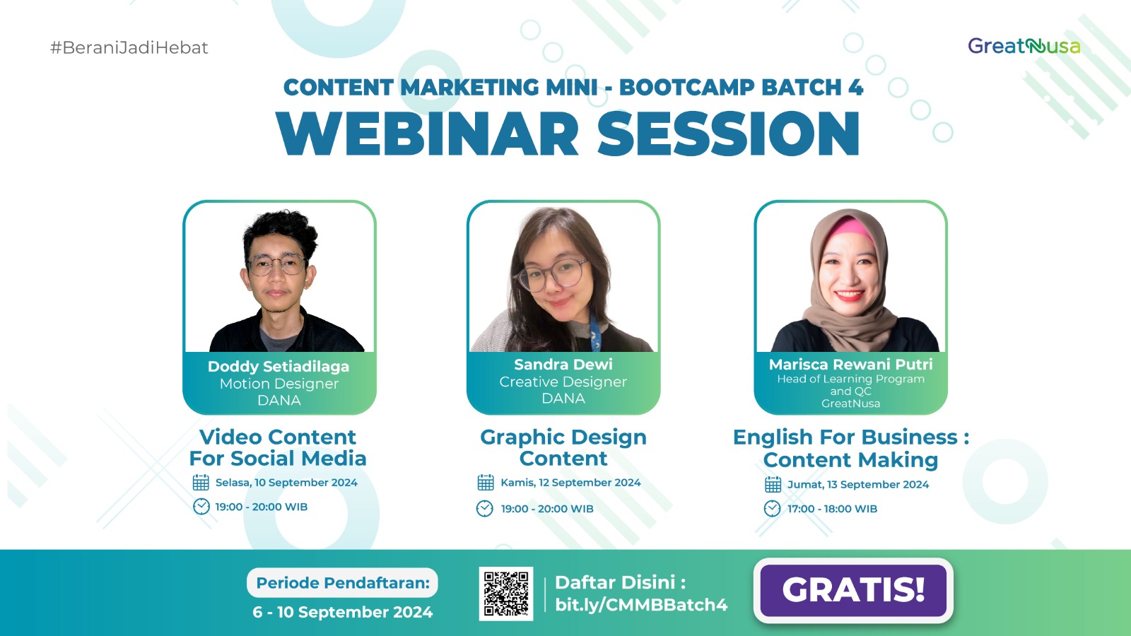 Content Marketing Mini-Bootcamp : Batch 4 - Webinar Session - GreatNusa