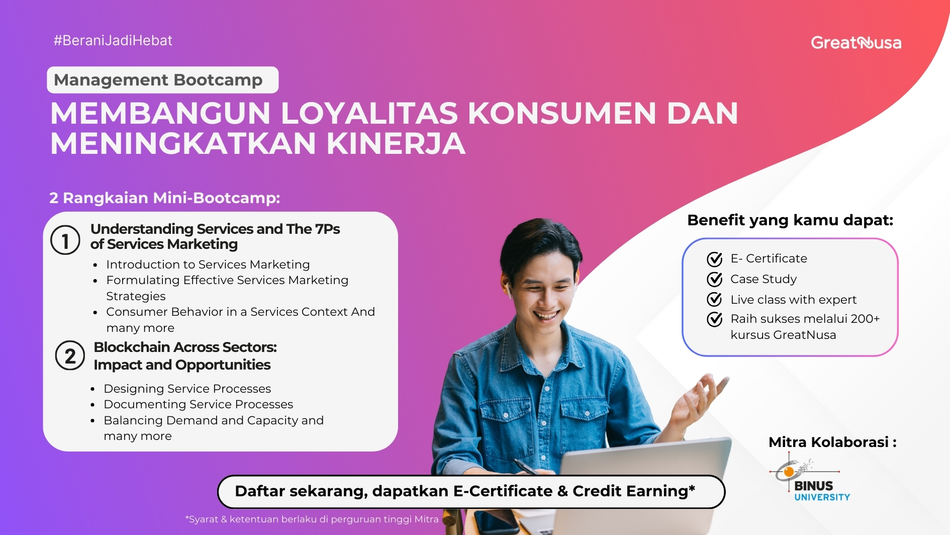 Management Bootcamp - Membangun Loyalitas Konsumen Dan Meningkatkan Kinerja - GreatNusa