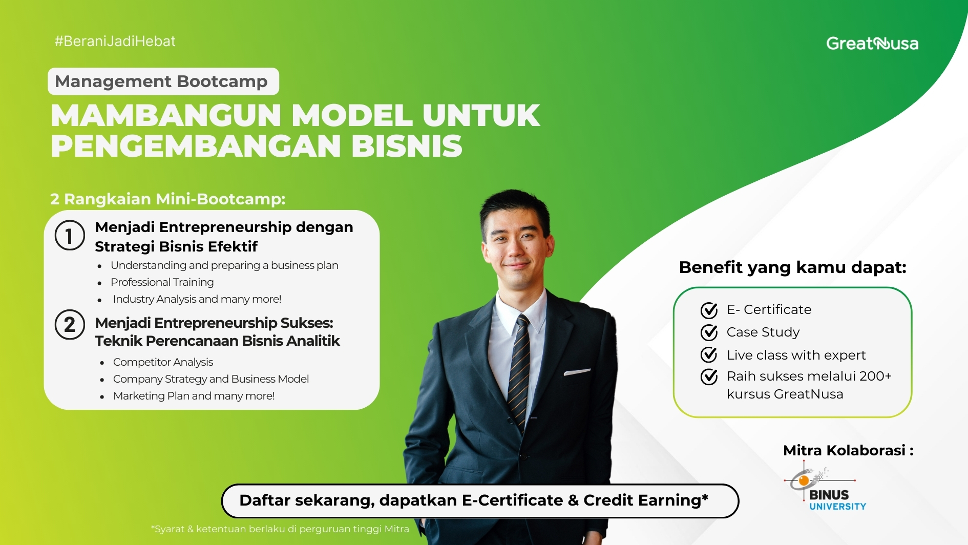 Management Bootcamp - Membangun Model Untuk Pengembangan Bisnis - GreatNusa