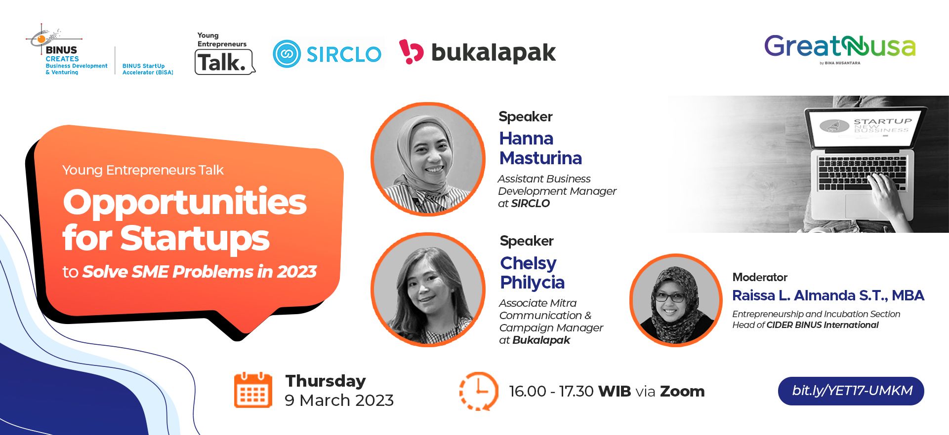 Young Entrepreneurs Talk Opportunities for startups to solve SME Problems in 2023 - GreatNusa