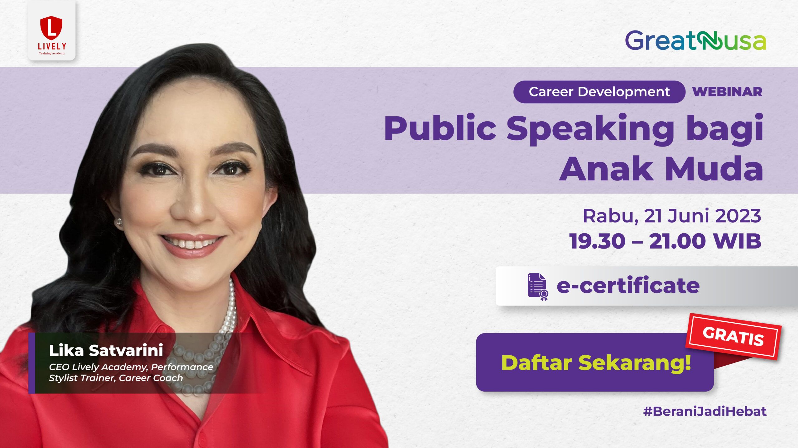 Public Speaking bagi Anak Muda - GreatNusa