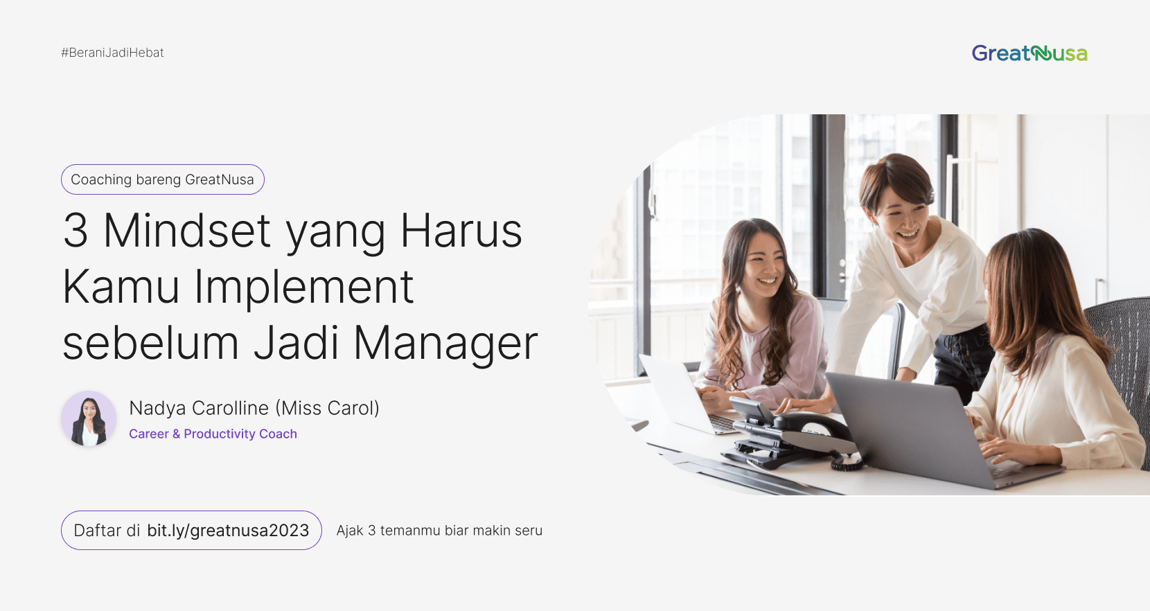 3 Mindset yang Harus Kamu Implement sebelum Jadi Manager - GreatNusa