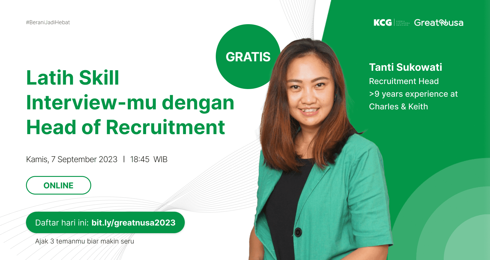 Latih Skill Interview-mu dengan Recruitment Head - GreatNusa