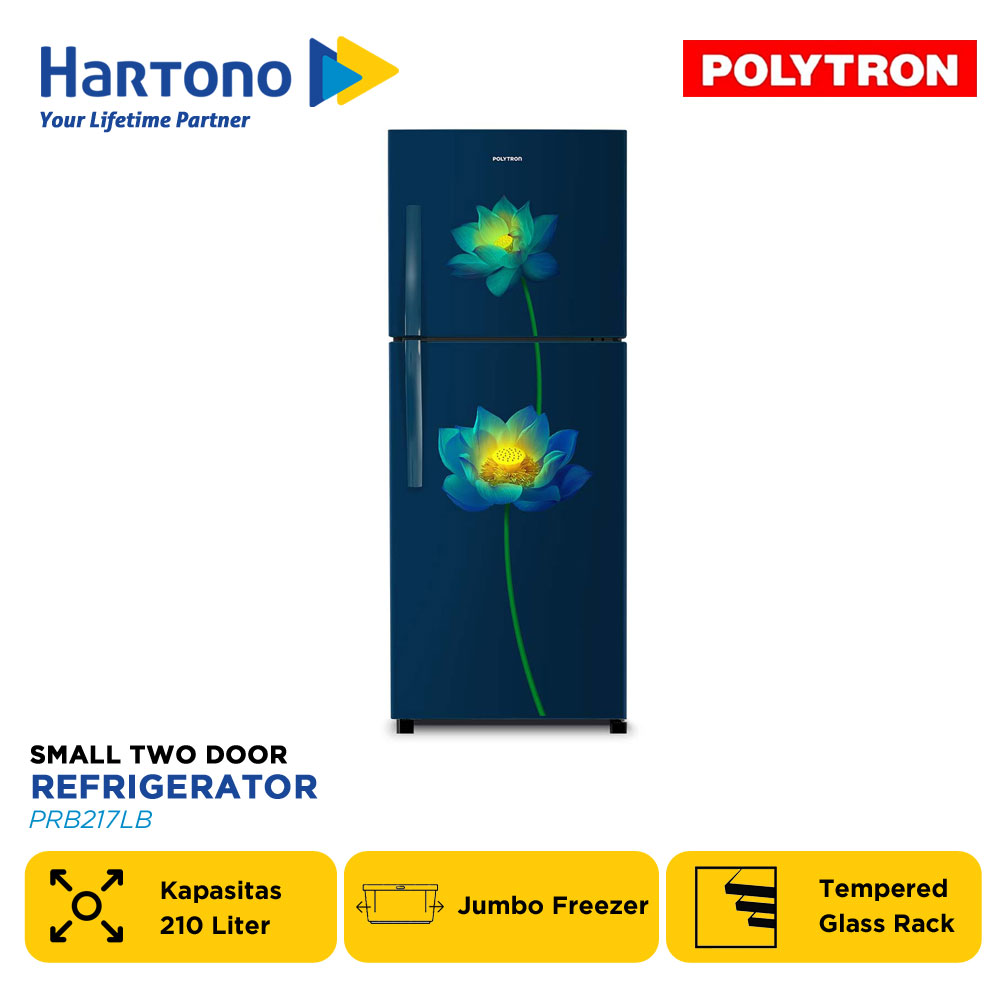 POLYTRON KULKAS 2 PINTU KECIL 2 DOOR SMALL REFRIGERATOR PRB217LB