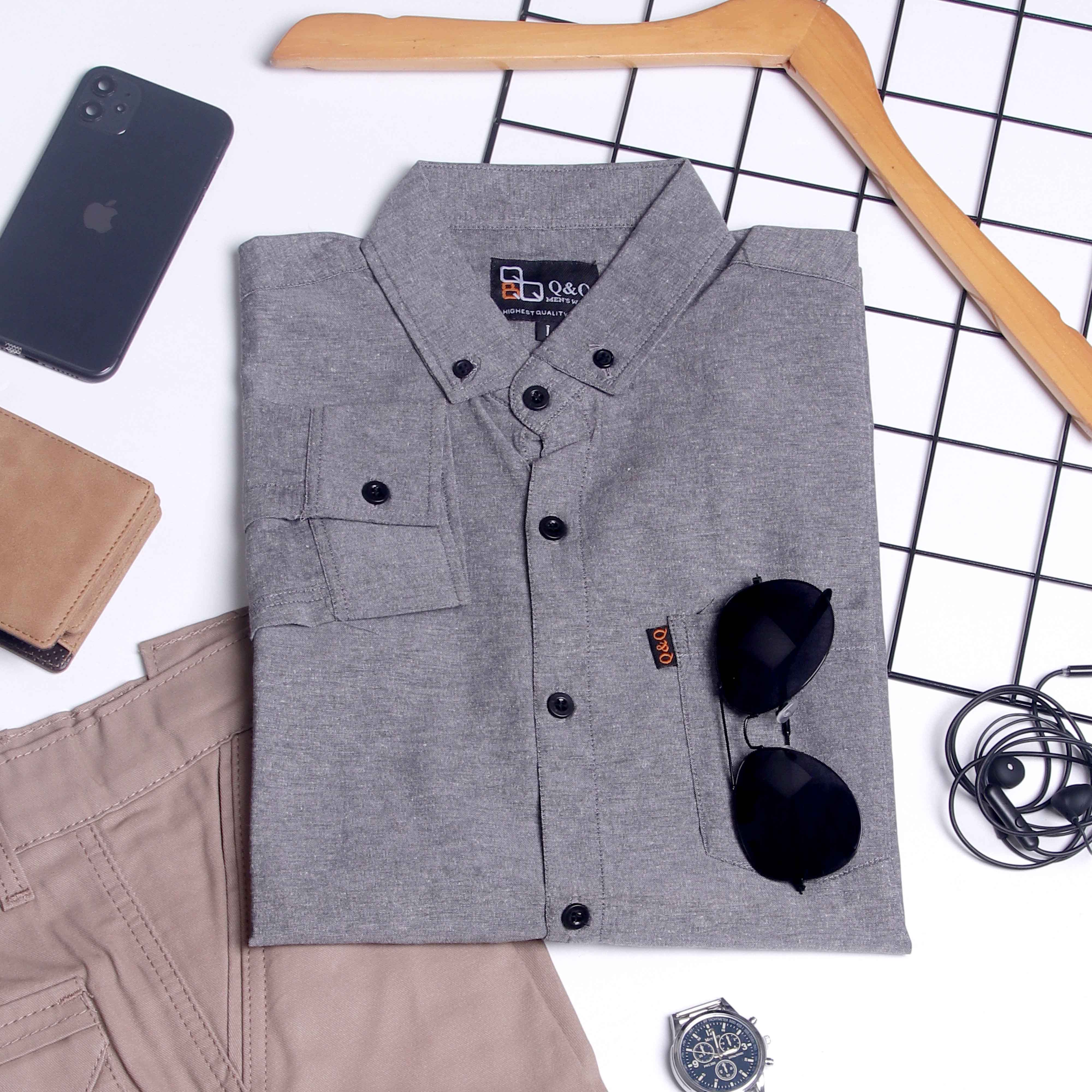 Kemeja Polos Lengan Panjang Pria Mallevic MLV 602